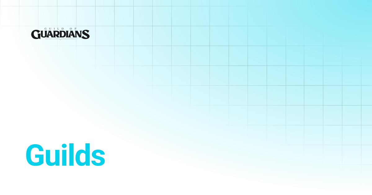 Guilds | Guild of Guardians